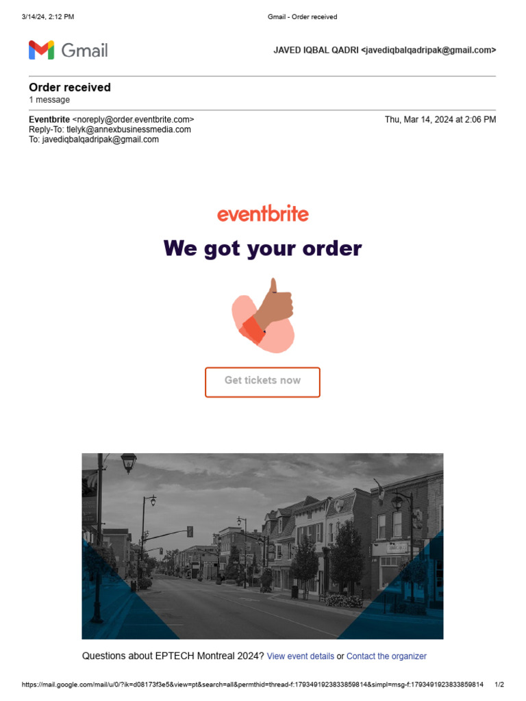 Gmail - Order Received | PDF