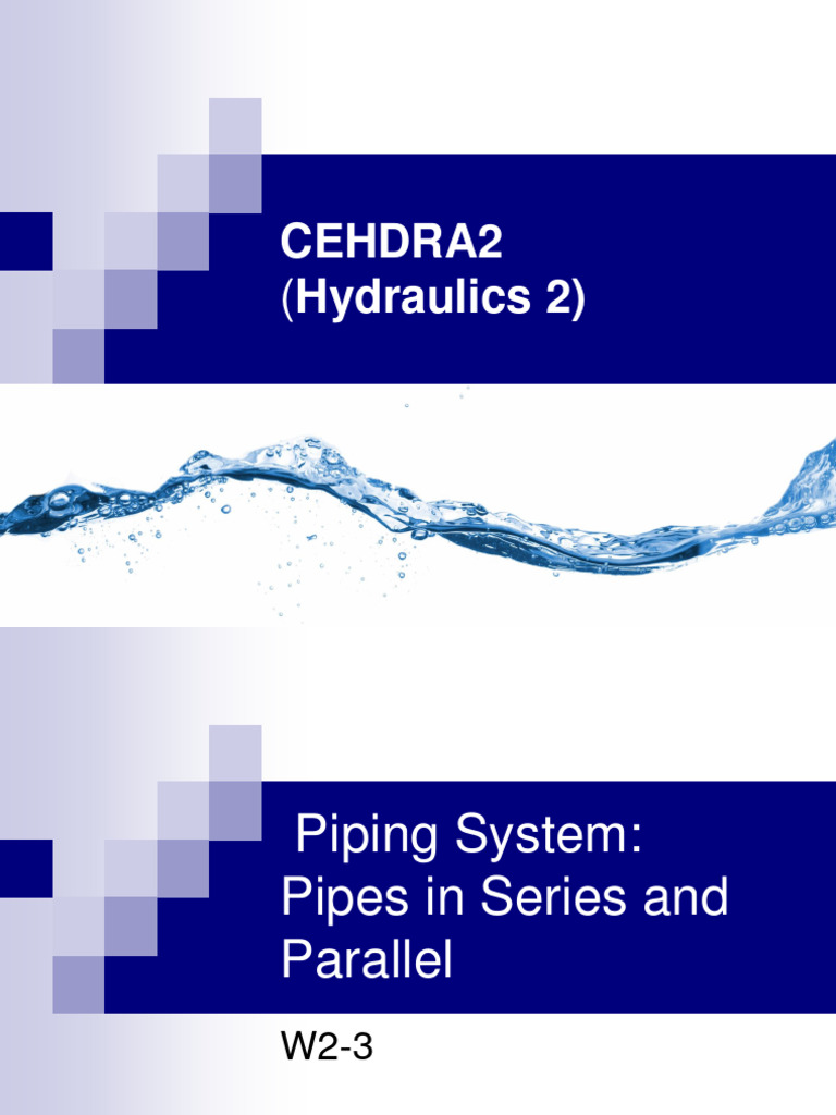 Piping System Losses: Series & Parallel | PDF | Continuum Mechanics ...