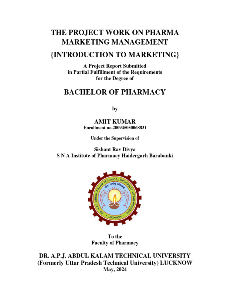 Project Work Format For Sem-VIII | PDF