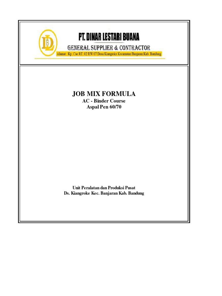 JMF Ac BC | PDF | Building Materials | Composite Material