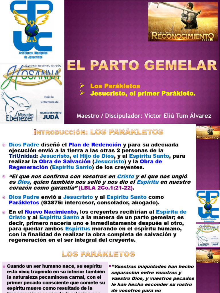 008 Parto Gemelar - Los Parakletos, 1º Paracleto | PDF | eucaristía ...