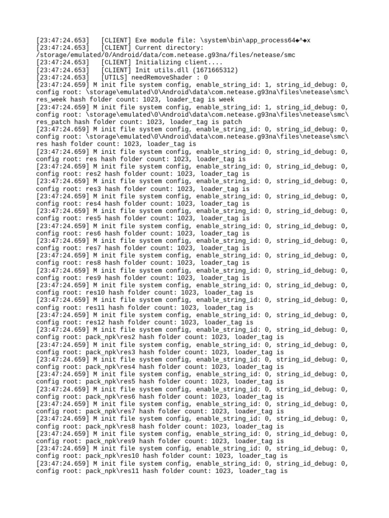 Log | PDF | Computer File | Shader