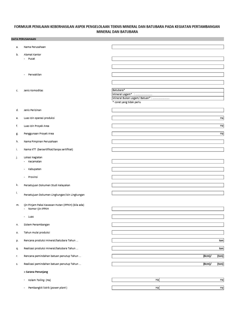 Form Penilaian GMP Aspek Teknis 2024 | PDF