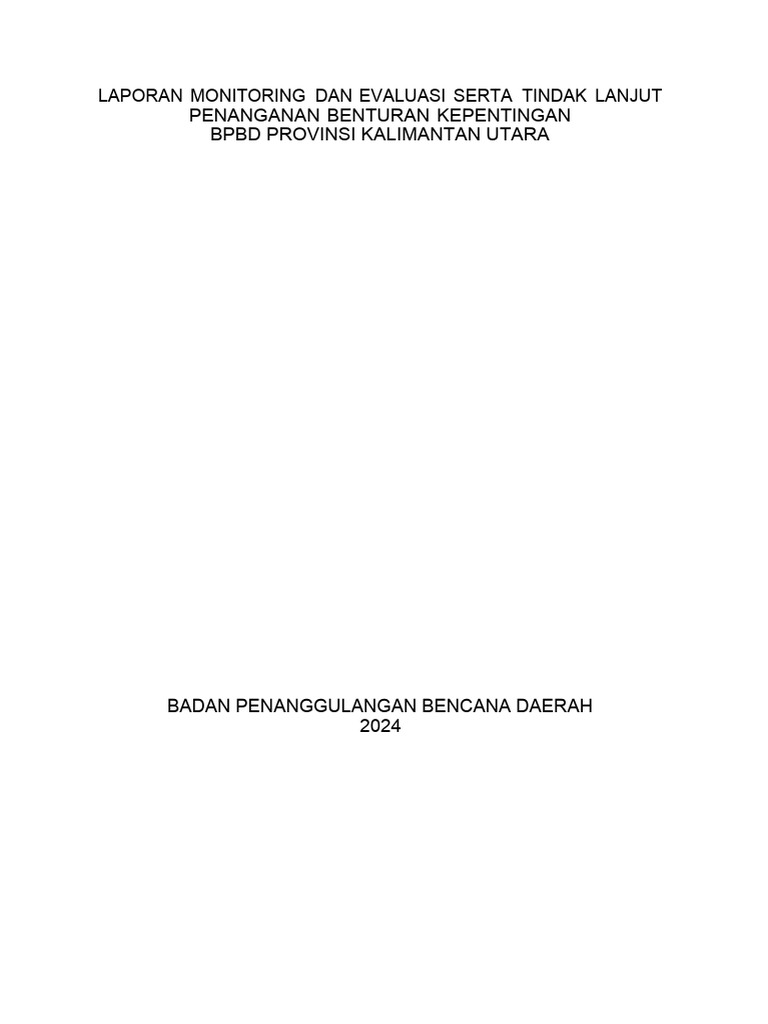 V.5.d.1-Laporan Evaluasi Penanganan Benturan kepentingan-OKE | PDF