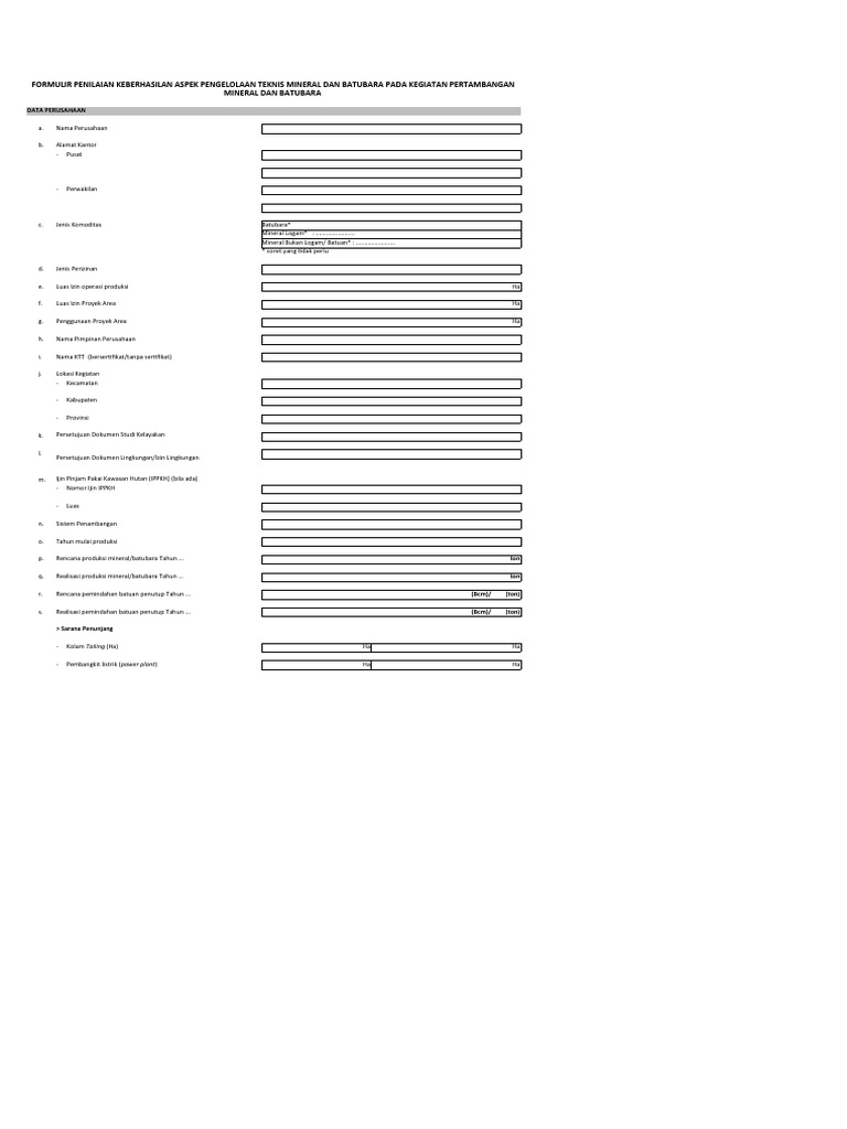 Form Penilaian GMP Aspek Teknis 2024 | PDF