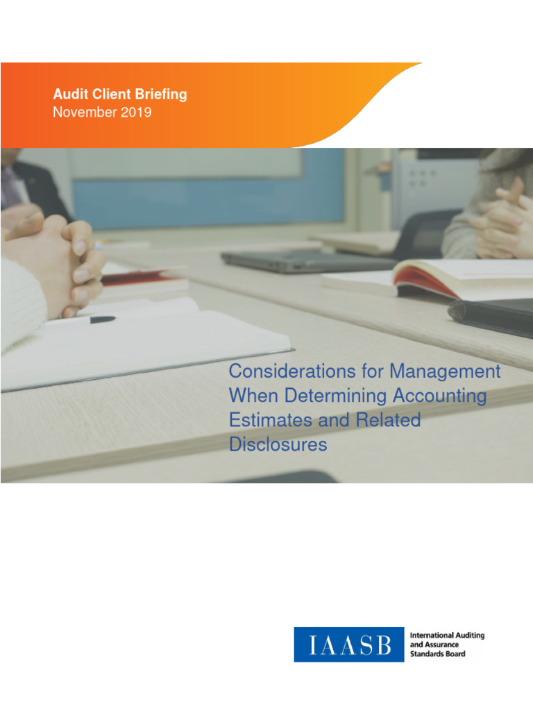 Isa 540 Revised Audit Client Briefing Final Branding Pdf Audit