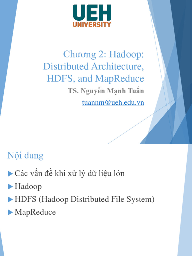 C2 - Hadoop Distributed Architecture - HDFS - MapReduce | PDF