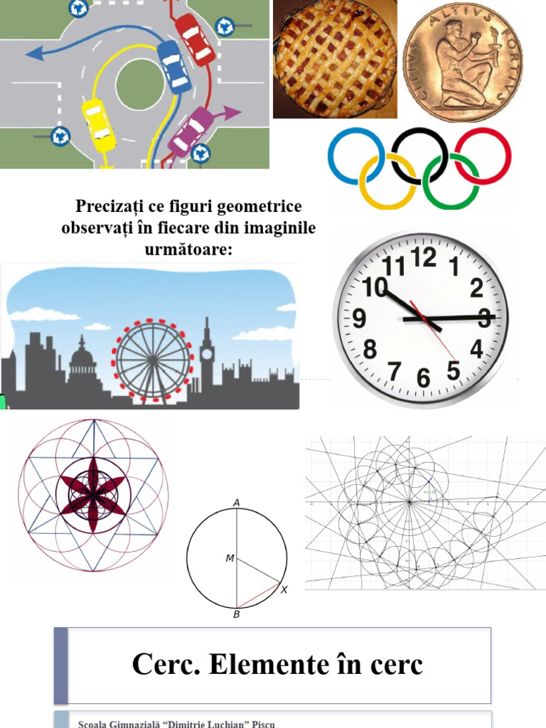 Cercul. Elemente in Cerc | PDF