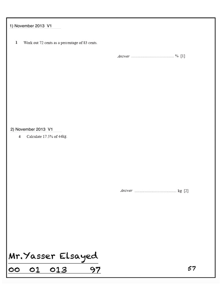 Percentage 2 | PDF | Exchange Rate | Prices