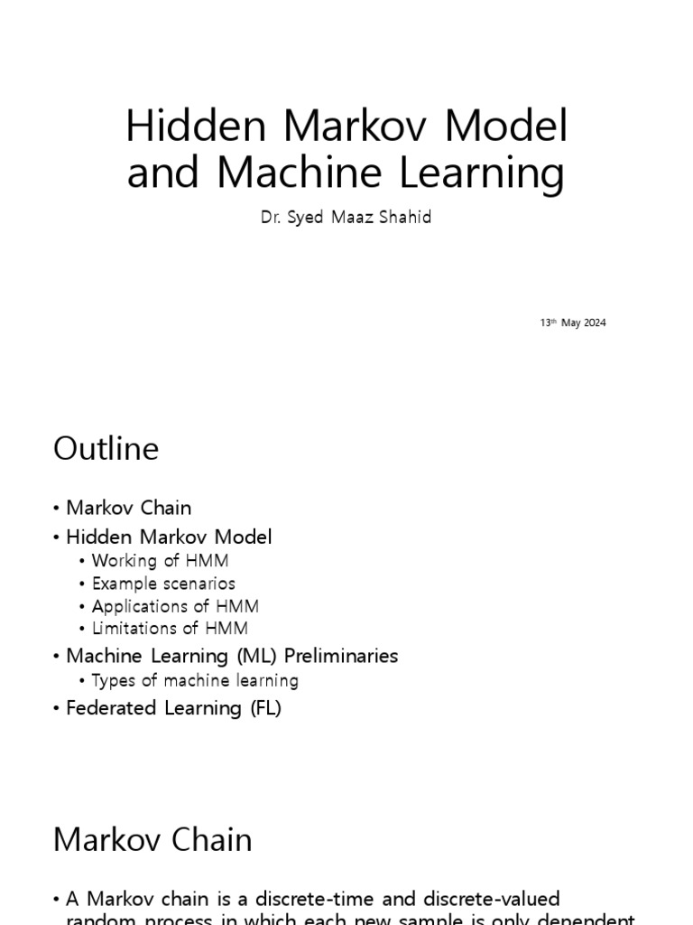 Lecture Week11 | PDF | Markov Chain | Applied Mathematics