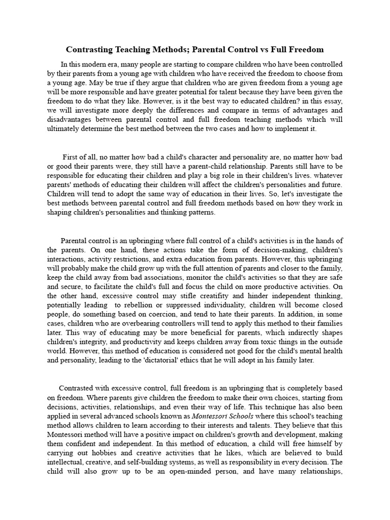 PT 3 | PDF | Parenting | Behavioural Sciences