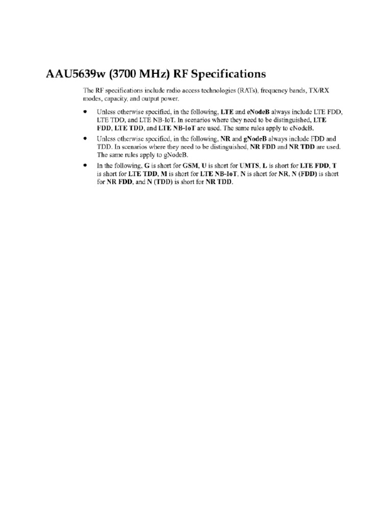 AAU5639W (3700 MHZ) RF | PDF