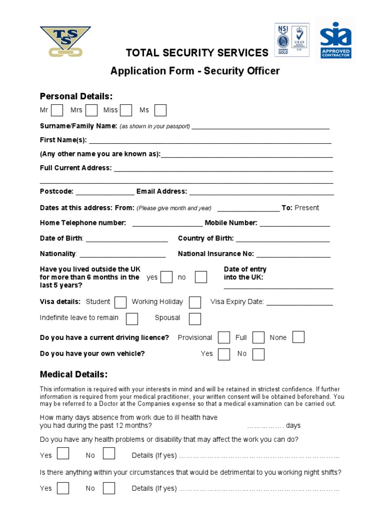 TSS 30 - Application Form - SO | PDF | Credit Bureau | Criminal Record