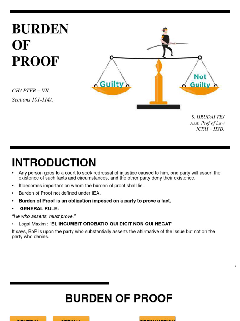 Burden of Proof & Other Topics | PDF | Burden Of Proof (Law) | Estoppel