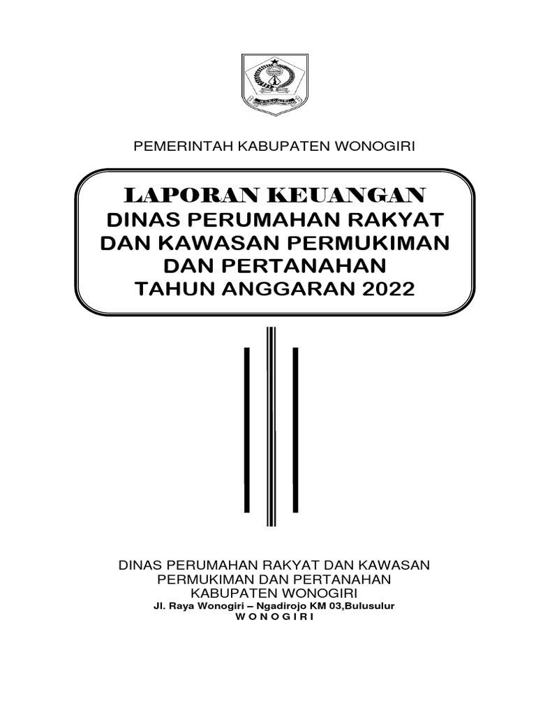 Laporan Keuangan Dispera Dan KPP CaLK 2022 - Compressed | PDF