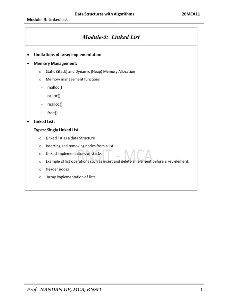 Ds Module 3 Dma I Pdf