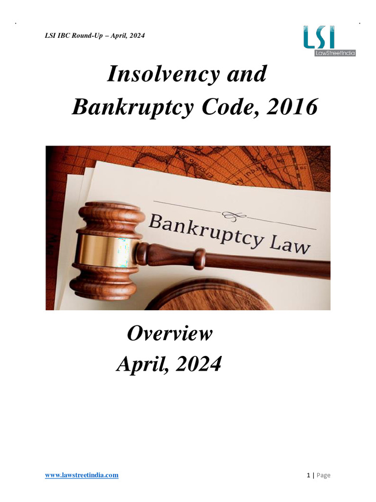 IBC Round-Up - April 2024 | Download Free PDF | Bankruptcy | Judgment (Law)