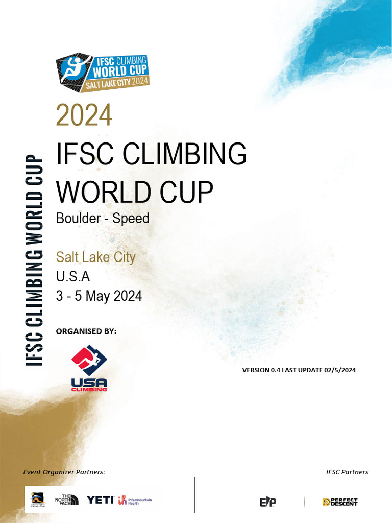 Ifsc Climbing World Cup: Boulder - Speed | Download Free PDF | Travel ...