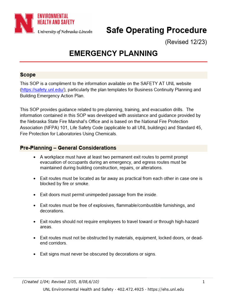 S Emergency Planning | PDF | Emergency Management | Emergency Evacuation