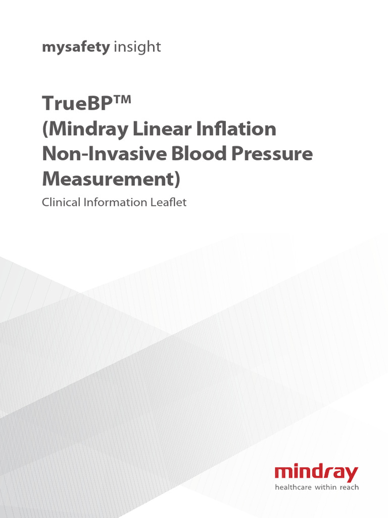 Truebp_Clinical_Information_Leaflet | PDF | Blood Pressure | Medical ...