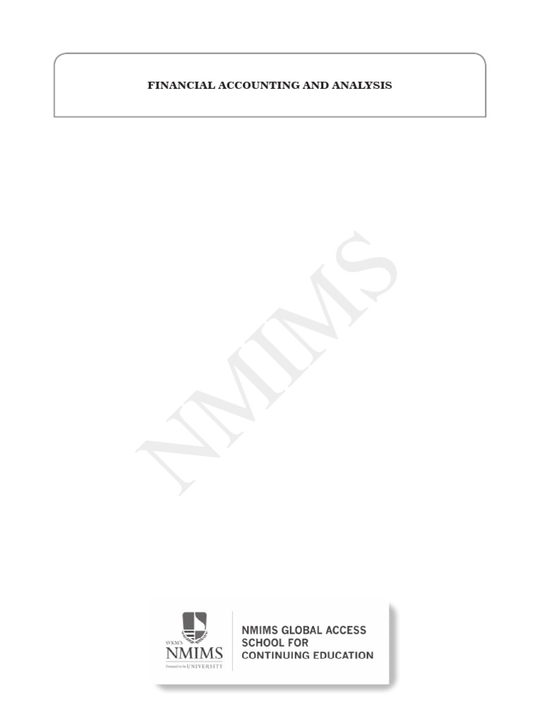 Financial Accounting and Analysis | PDF | Debits And Credits | Balance ...