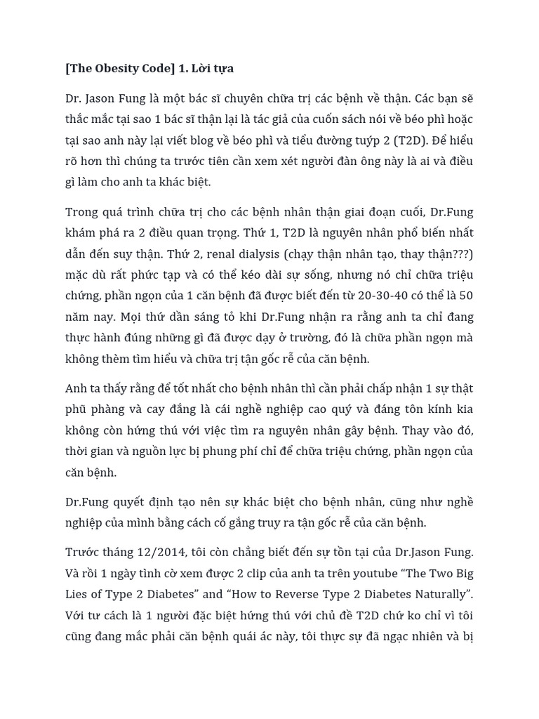 The Obesity Code | PDF