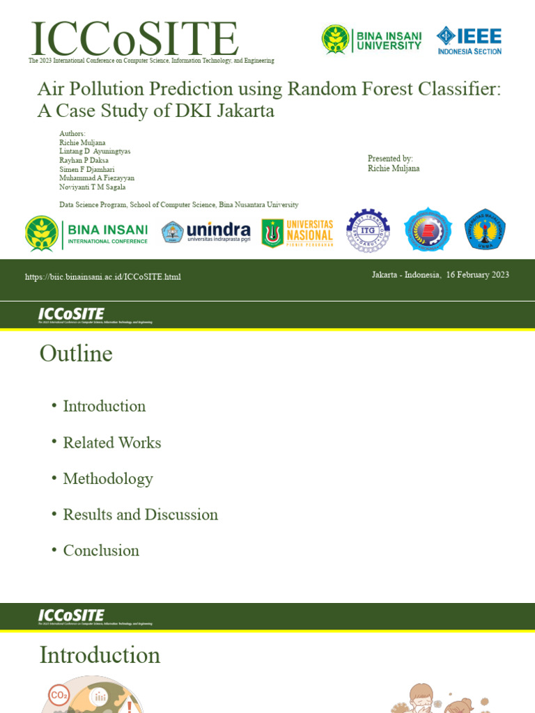 Air Pollution Prediction Using Random Forest Classifier A Case Study of DKI Jakarta | Download ...