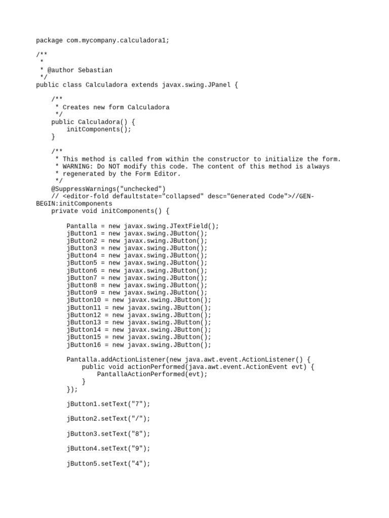 Calculadora | PDF | Object (Computer Science) | Systems Architecture