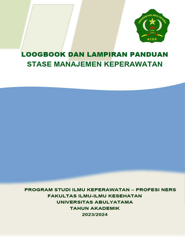 Logbook Ners Stase Manajemen 2023 2024 | PDF