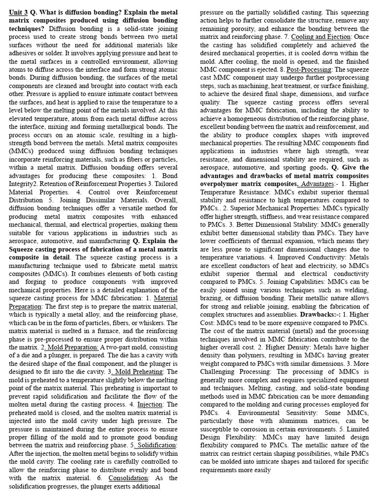 Unit 3 CM | PDF | Composite Material | Fracture