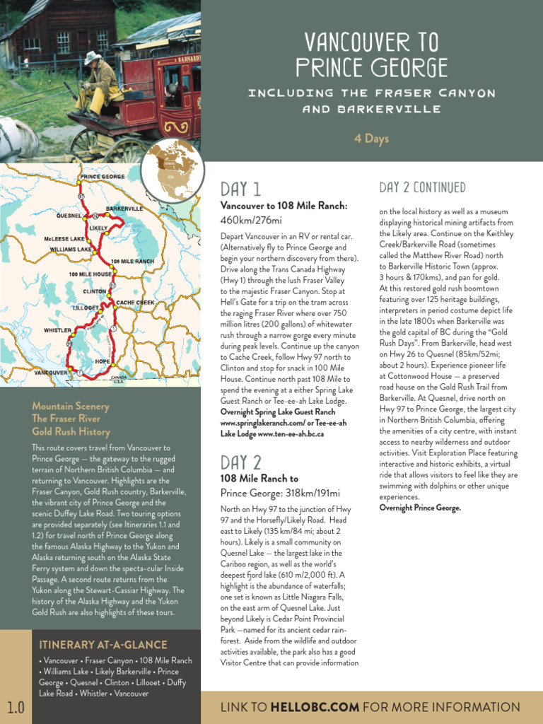 Vancouver To Prince George | PDF