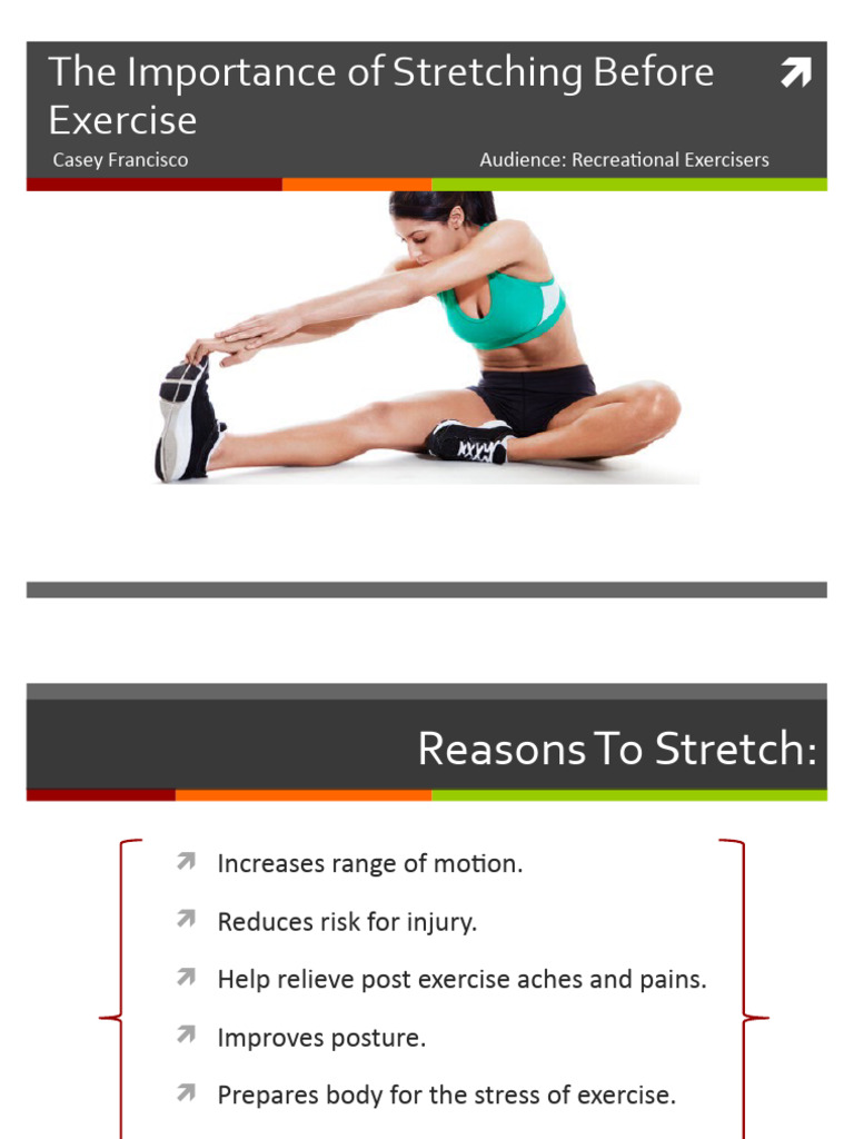 The Importance of Stretching Before Exercise | PDF | Physical Exercise ...