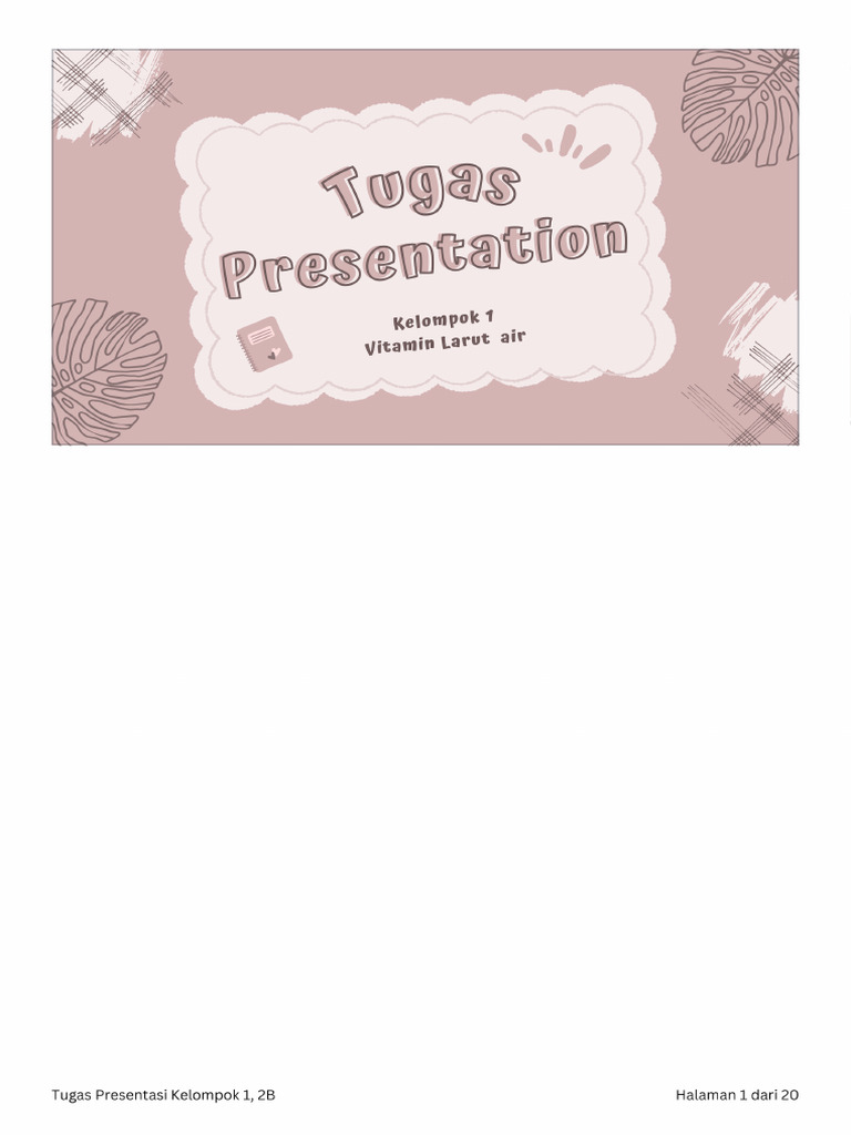 Tugas Presentasi Kelompok 1, 2B - 20240503 - 094119 - 0000 | PDF