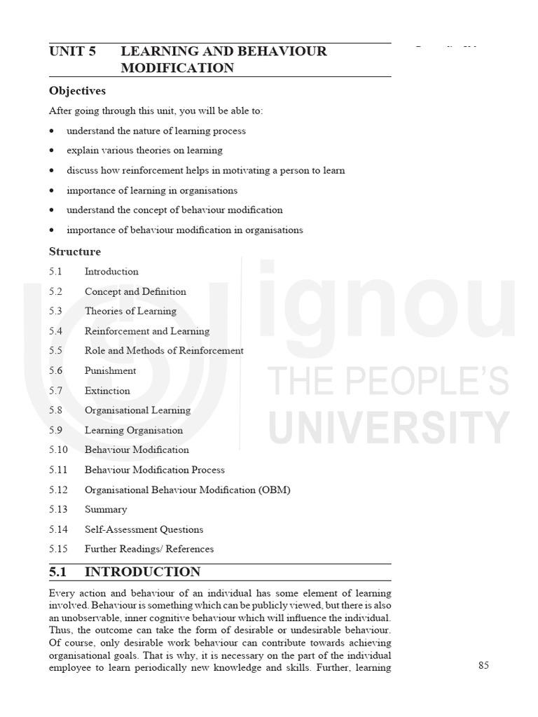 Unit 5 | PDF | Reinforcement | Classical Conditioning