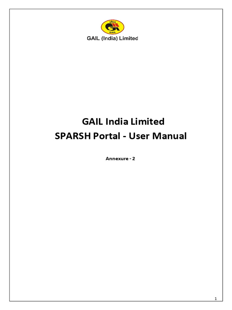 SPARSH User Manual | PDF | Password | Invoice