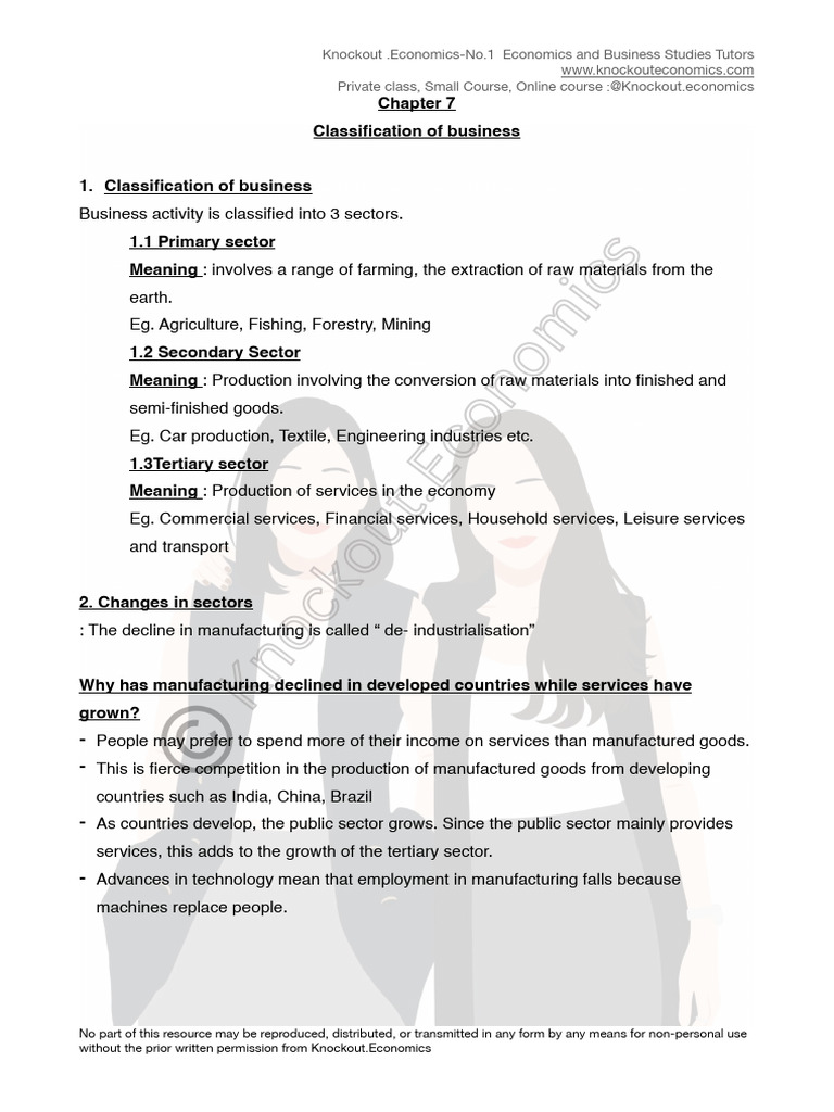 Classification of Business | PDF | Economics | Economies