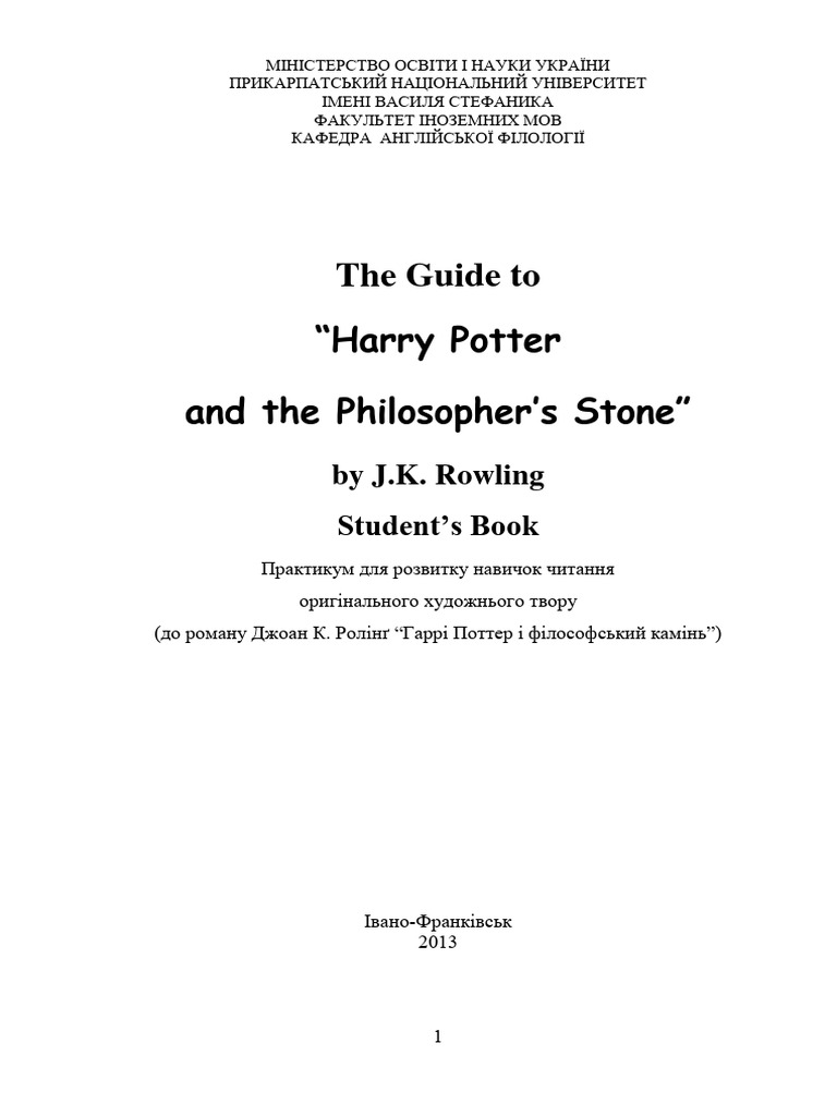 Harry Potter 1 Student's Book | Download Free PDF | Speed Reading ... Harry Potter 1 Student's Book | Download Free PDF | Speed Reading ...