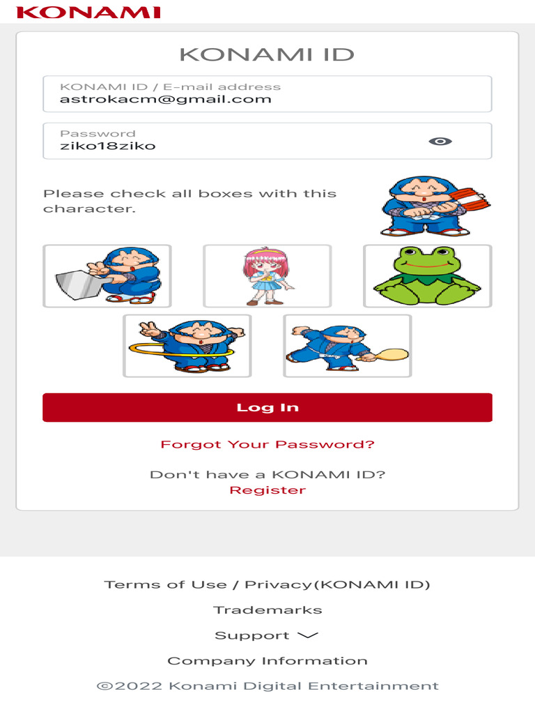 My KONAMI | PDF