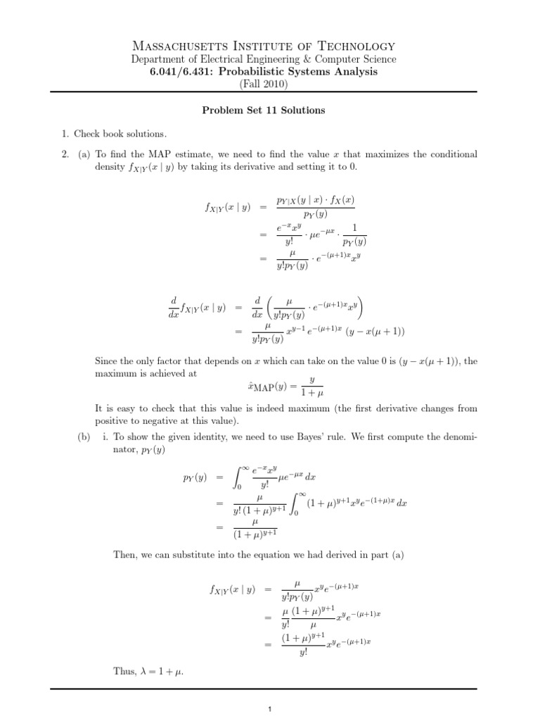 Assn11 Sol | PDF | Normal Distribution | Mean Squared Error