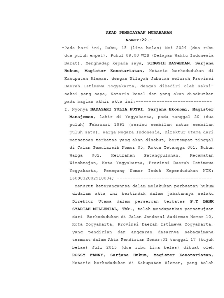 Akad Murabahah | PDF