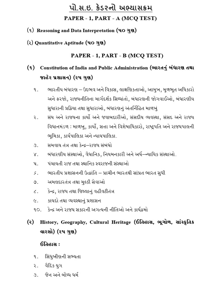 PSI Exam Syllabus Overview 2025 | PDF