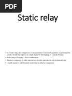 Static Relays: Types and Working Principles | PDF | Relay | Rectifier