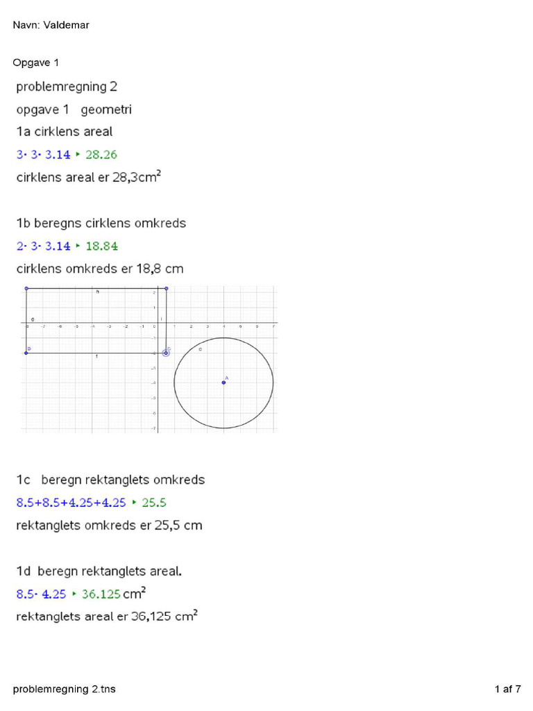 Problemregning 2 Valdemar | PDF