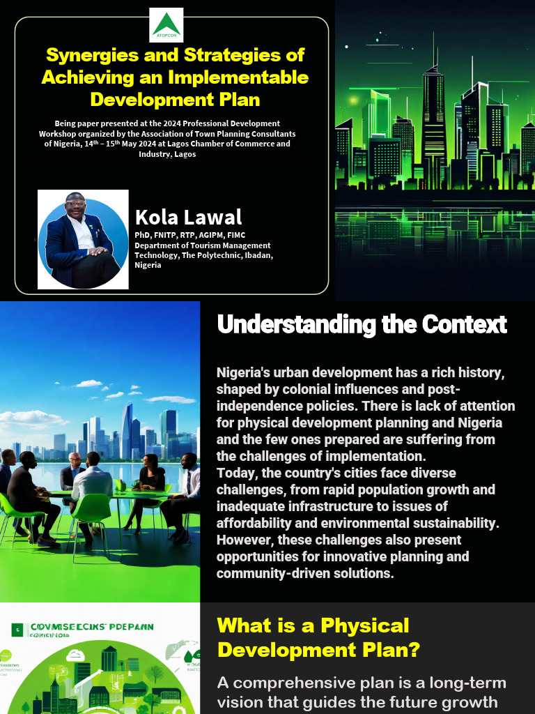 Implementable Physical Development Plan | PDF | Sustainability | Governance