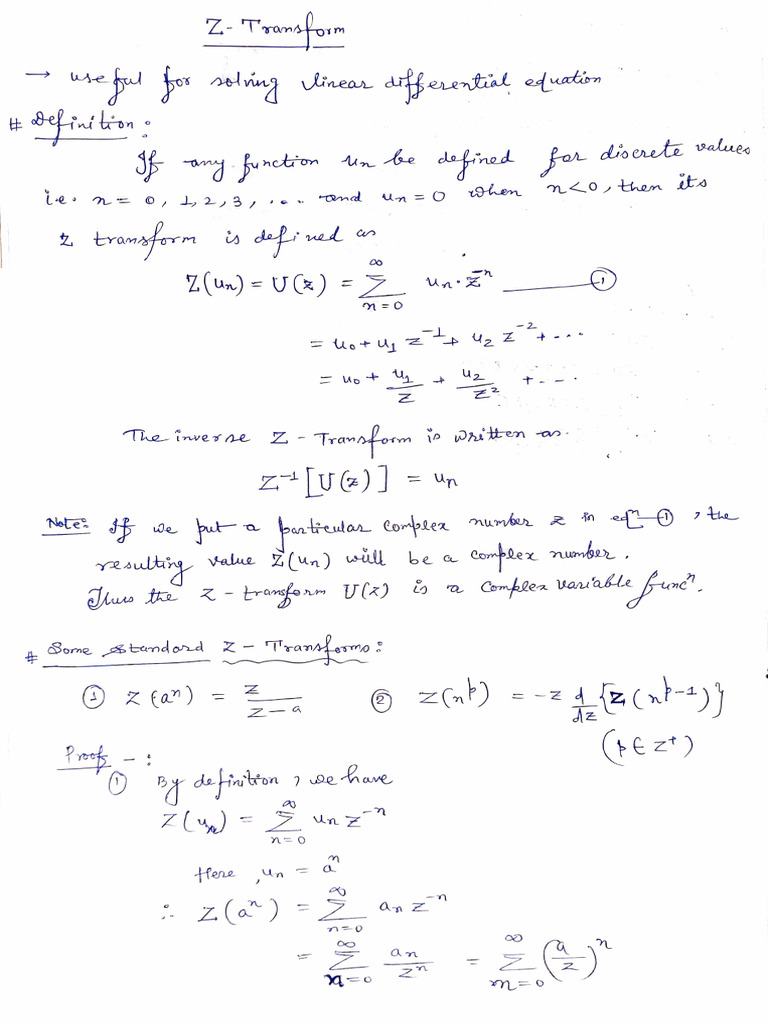 Z Transform | PDF