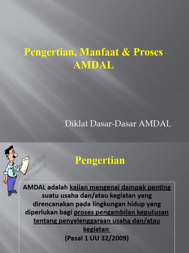 Pengertian Dan Manfaat AMDAL | PDF