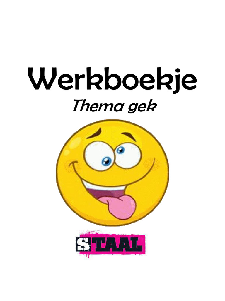 Werkboekje Thema Gek | PDF