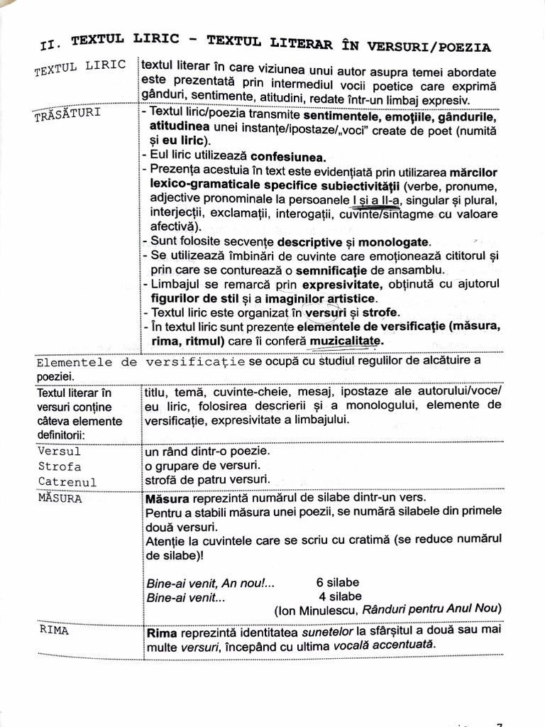 Text Liric, Teorie, Booklet, en 8 | PDF