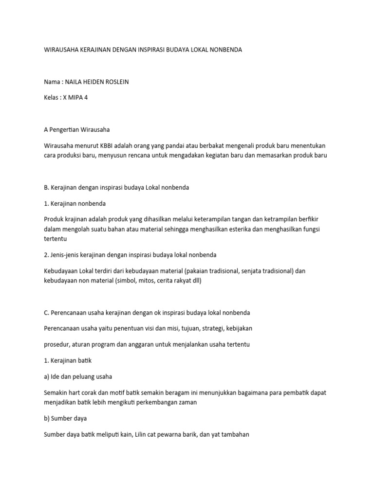 WIRAUSAHA KERAJ-WPS Office | PDF