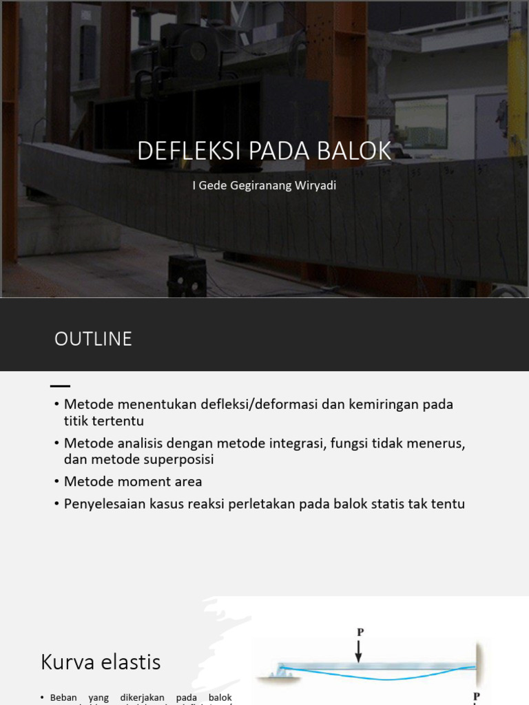 Defleksi Pada Balok | PDF
